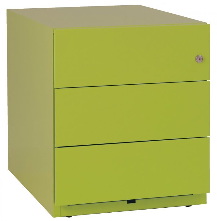 Rollcontainer aus Stahl mit 3 Universal Schubladen| verdeckte ...