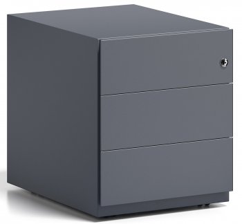 Rollcontainer aus Stahl mit 3 Universal Schubladen| verdeckte ...