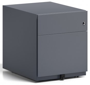 Rollcontainer aus Stahl mit Schubladen und Hängeregistratur | verdeckte ...