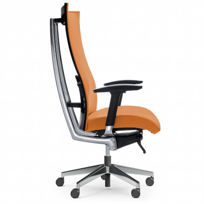 Ledersessel Chefsessel ACTION profim | Leder orange