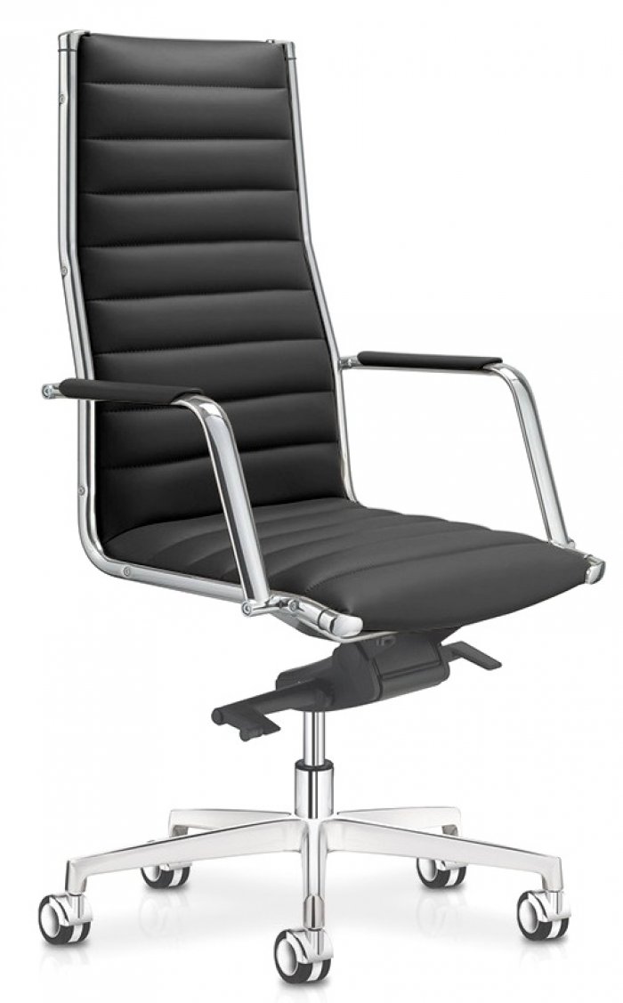 Ledersessel Chefsessel VEGA L | elegantes Gestell und z