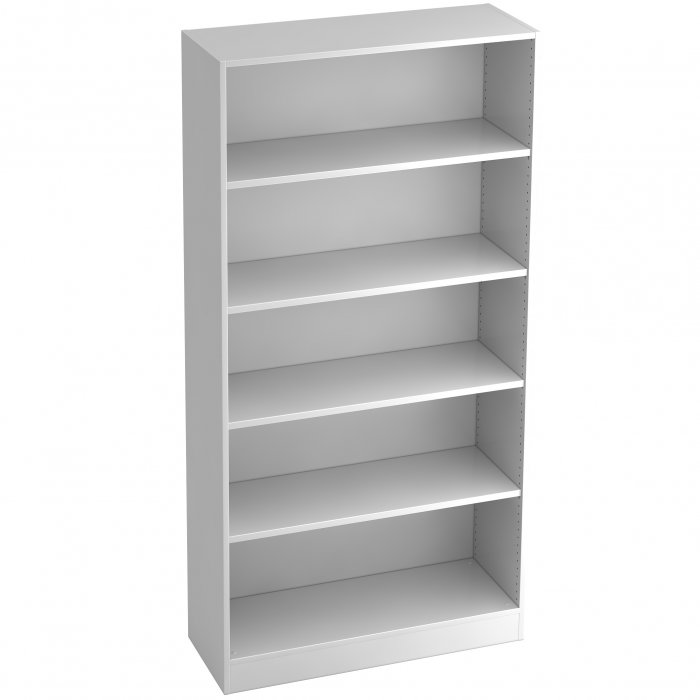 offenes Regal 5 Ordnerhöhen | Breite 100 cm | mit Sockelleiste aus Holz ...