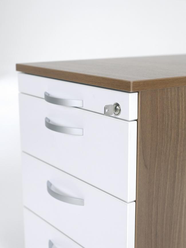 Rollcontainer für unter den Schreibtisch | mit Schloß abschließbar ...