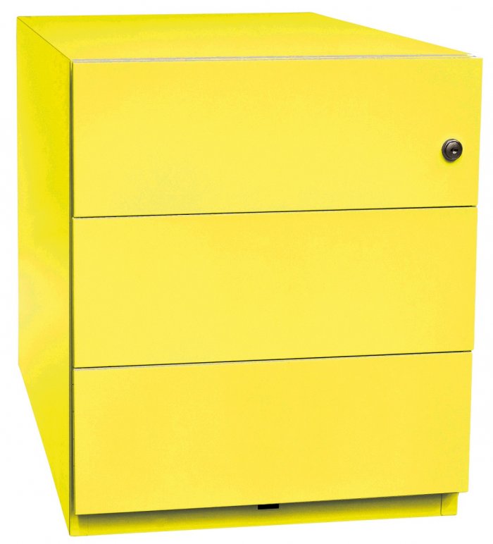 Rollcontainer aus Stahl mit 3 Universal Schubladen| verdeckte ...