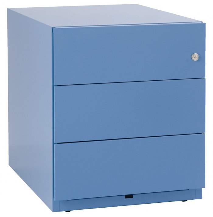 Rollcontainer aus Stahl mit 3 Universal Schubladen| verdeckte ...