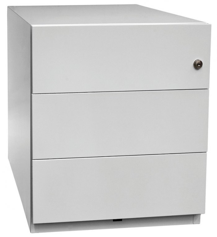 Rollcontainer aus Stahl mit 3 Universal Schubladen| verdeckte ...