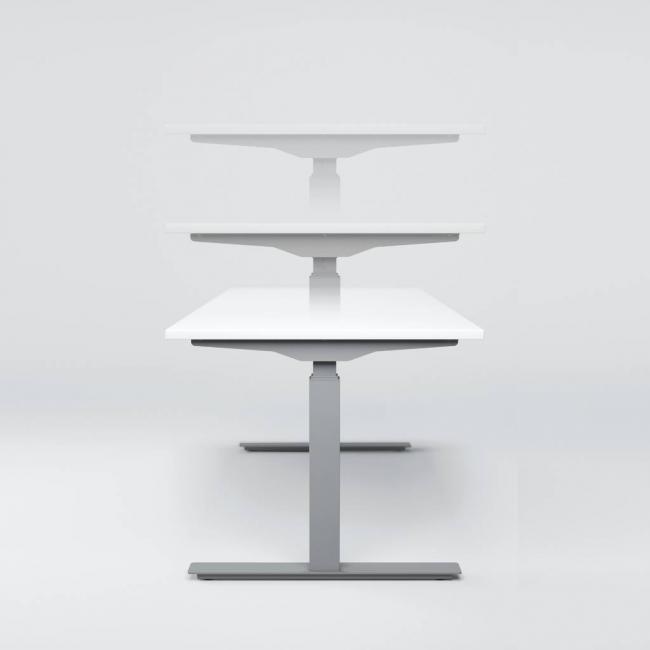 elektrisch höhenverstellbarer Sitz-Steh Schreibtisch 200 cm ...